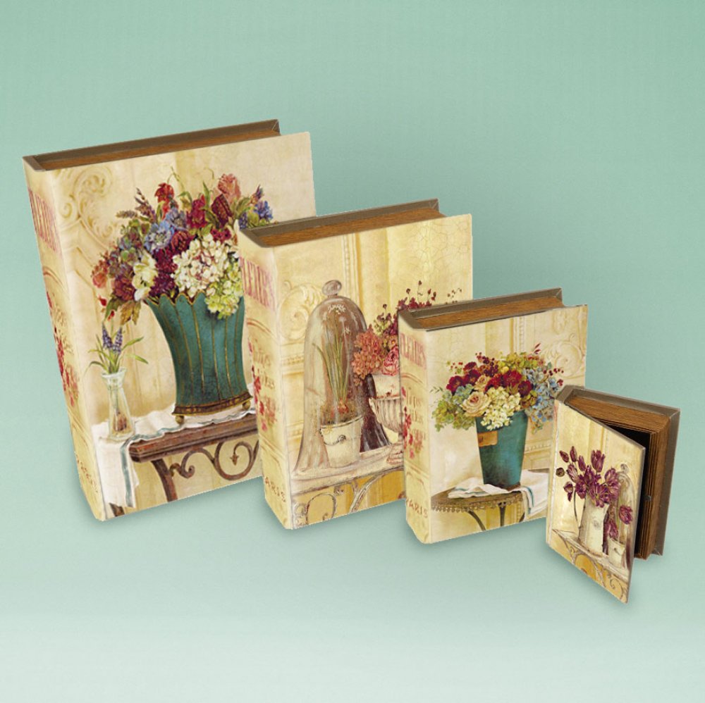 WOODEN BOOK BOX - VASE - XLARGE | Gifts Ideas for Him & Her for any ...